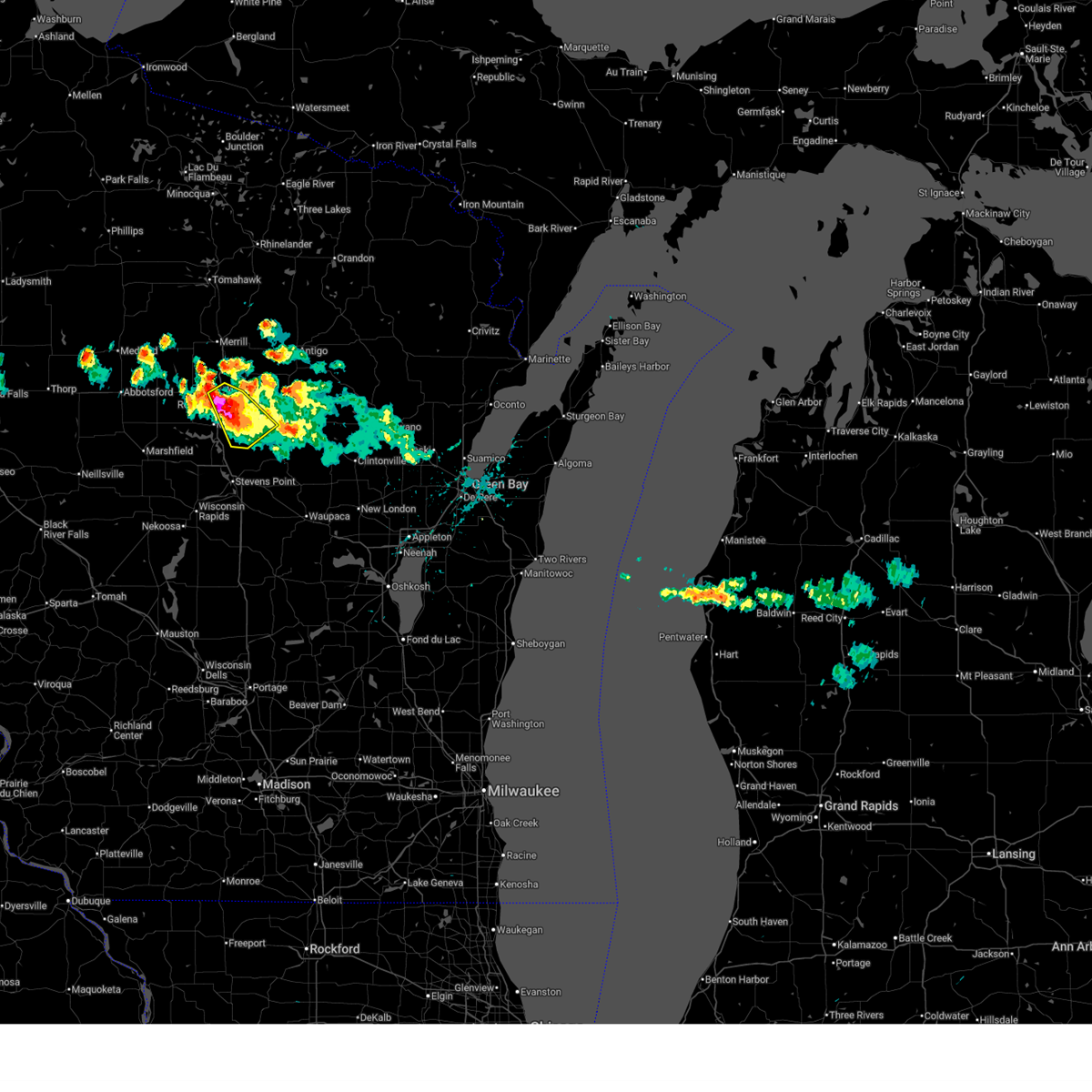 Interactive Hail Maps - Hail Map for Wausau, WI