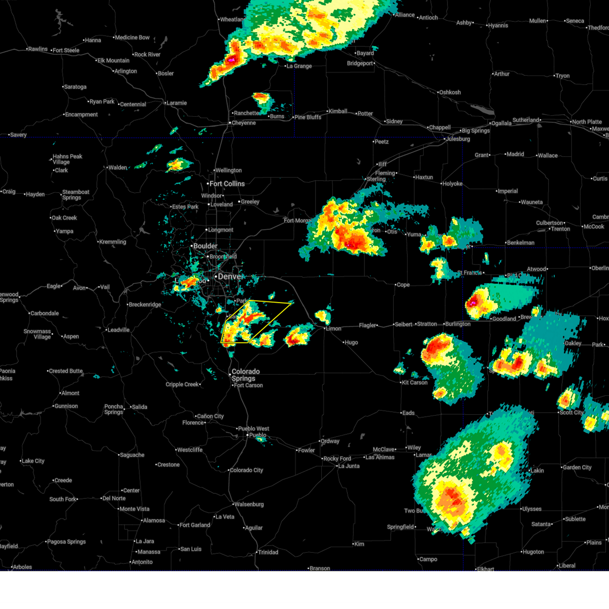 Interactive Hail Maps - Hail Map for Larkspur, CO