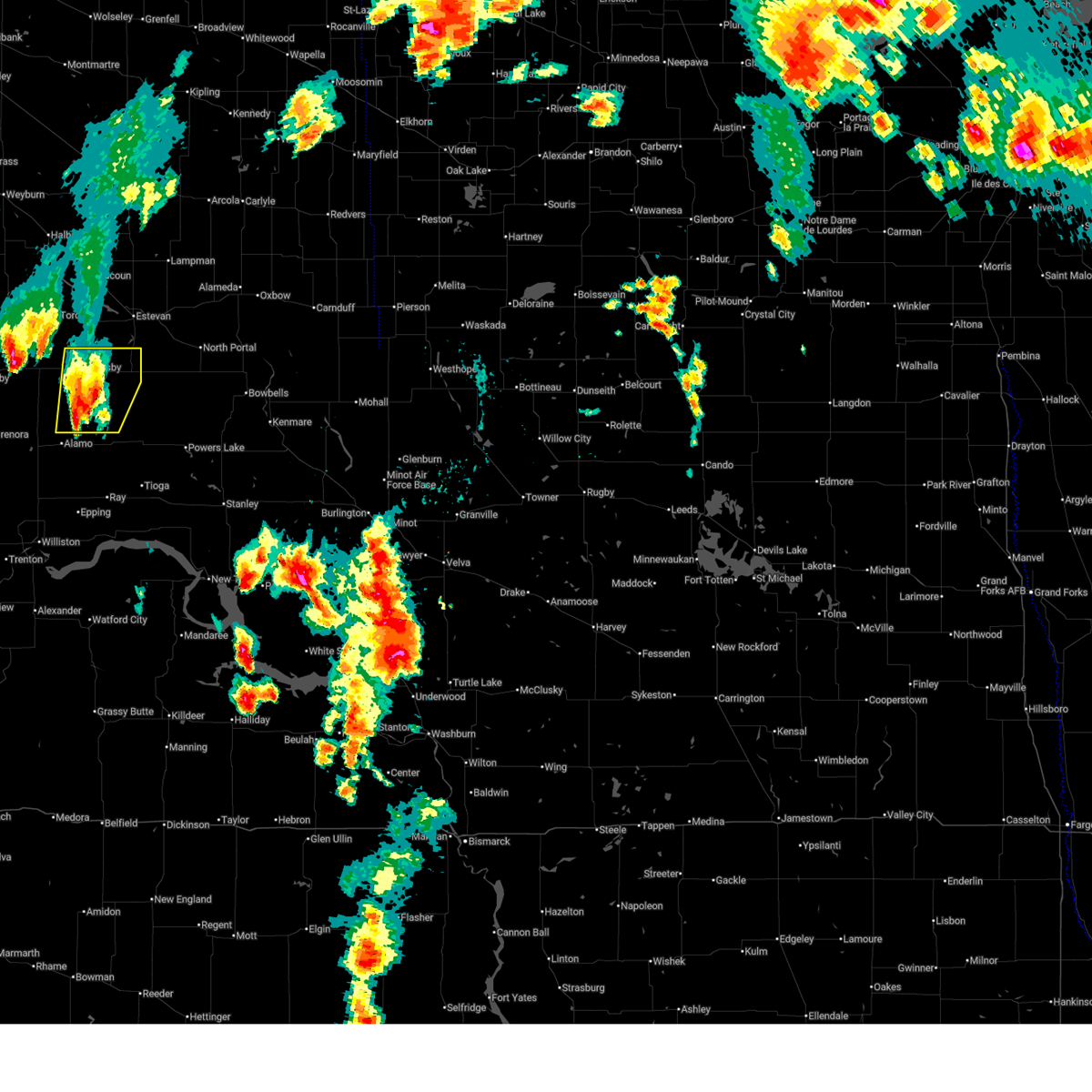 Interactive Hail Maps - Hail Map for Wildrose, ND