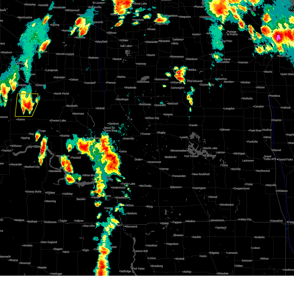 Interactive Hail Maps - Hail Map for Wildrose, ND