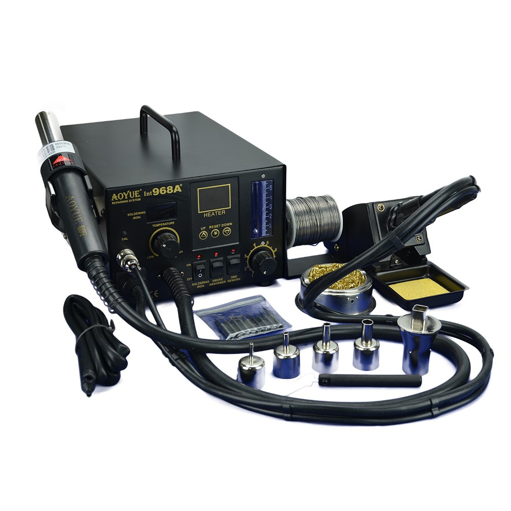 Aoyue 968A+ 4in1 Digital Hot Air Rework and Soldering Station [968A ...