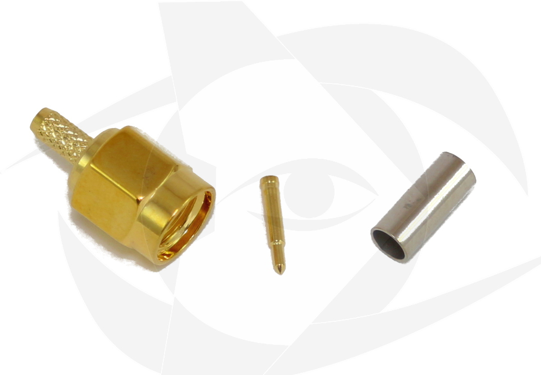 SMA Male Connector - Crimp Style (straight) - www.readymaderc.com