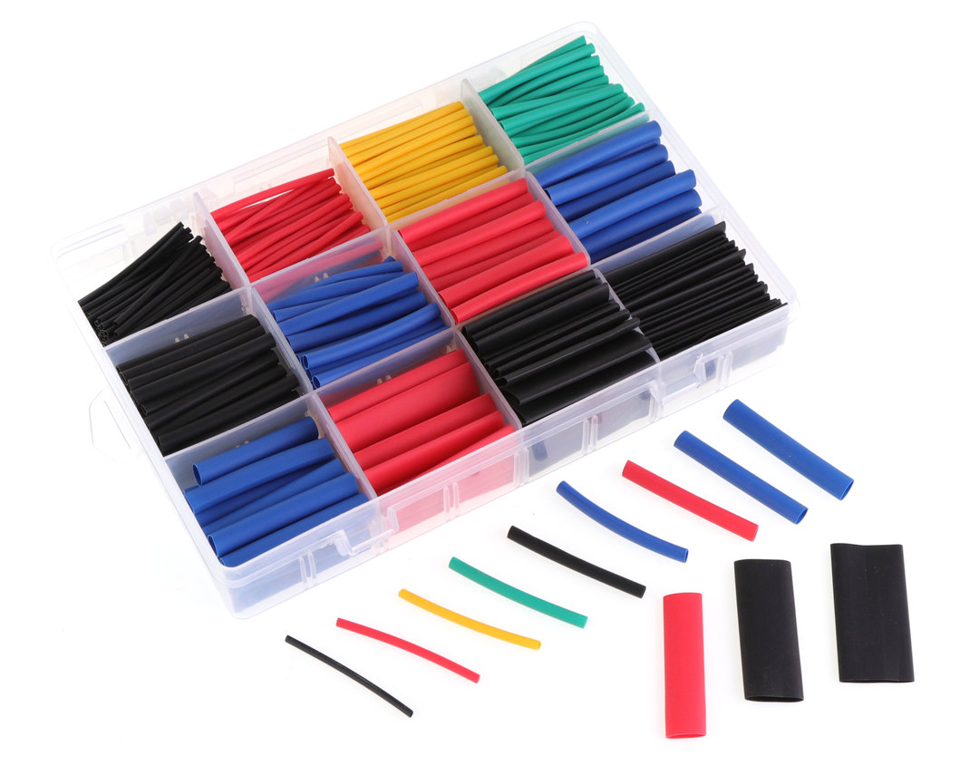 RMRC Heat Shrink Tube Kit with Case - Over 500 Pieces! - RMRC
