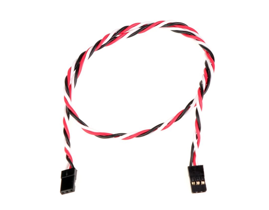 Male to Male Servo Adapter Twisted 22awg 18 Inch 46cm JR Extension ...