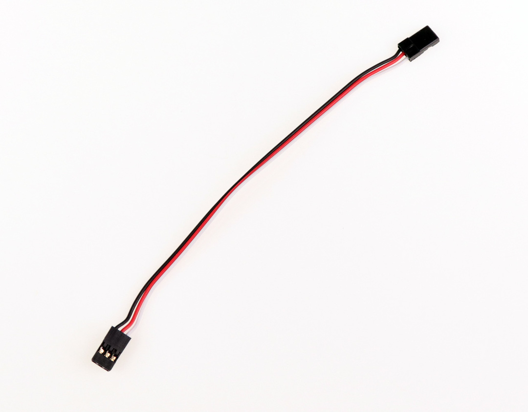 Male to Male Servo Adapter Straight 26awg 15cm JR Style - RMRC