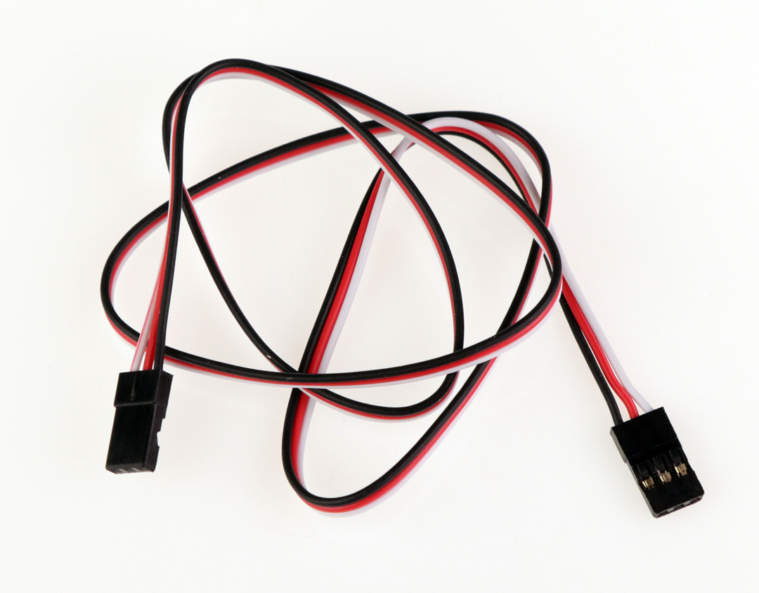 Male to Male Servo Adapter Straight 26awg 60cm JR Style - RMRC