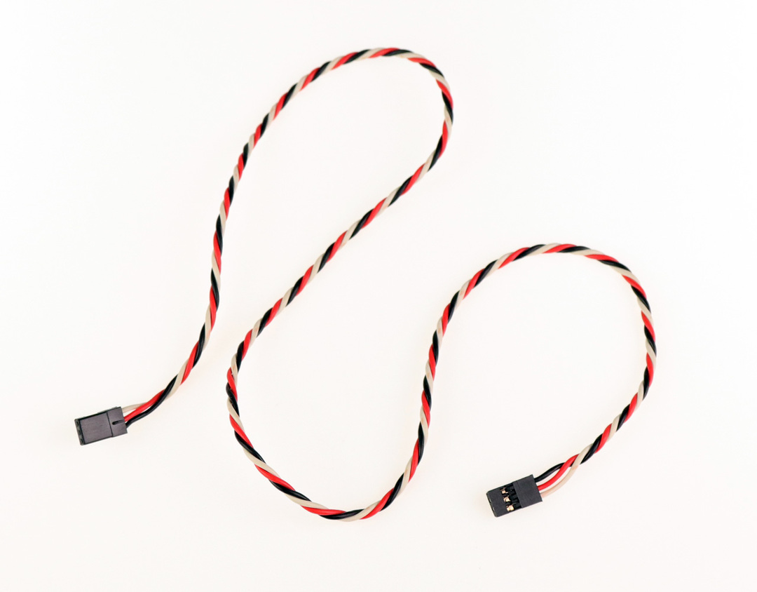Male to Male Servo Adapter Twisted 22awg 60cm JR Style - RMRC