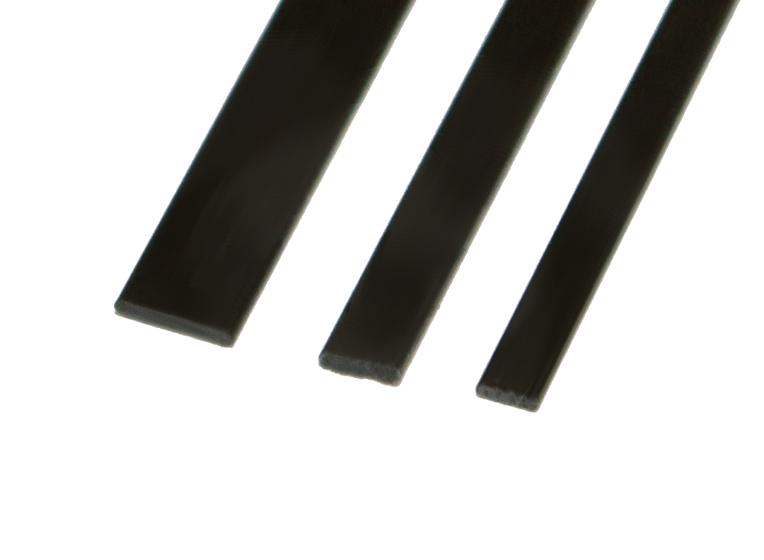 Carbon Fiber Flat Strip: 5mm x 1mm, 1m (1000mm) Long - RMRC