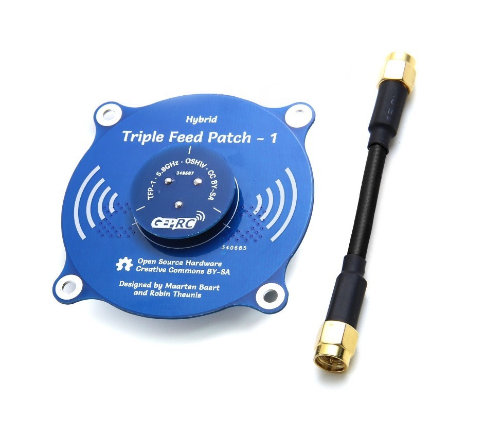 GEPRC Triple Feed Patch-1 5.8GHz FPV Antenna - SMA Male - RMRC