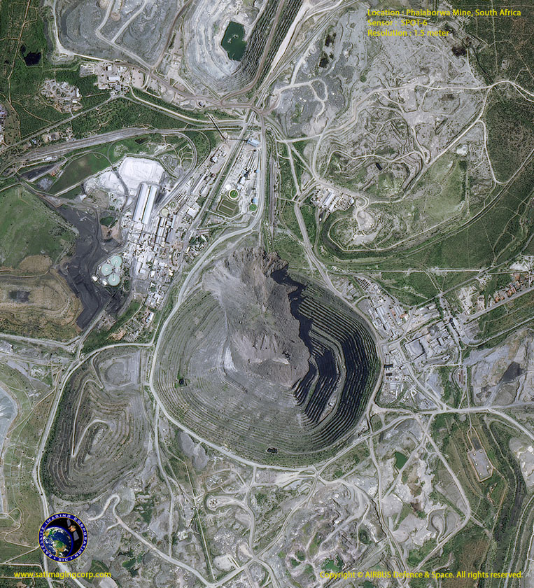 SPOT-6 Satellite Image of the Phalaborwa Mine | Satellite Imaging Corp