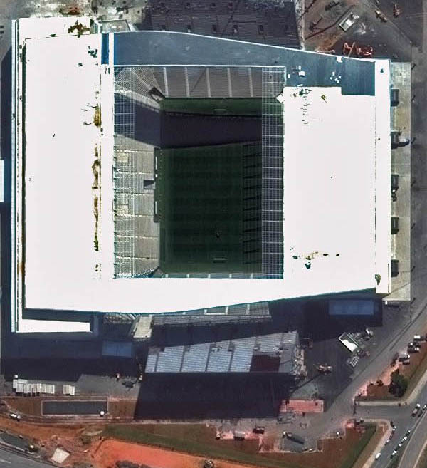WorldView-2 Satellite Image Arena de Sao Paulo | Satellite Imaging Corp