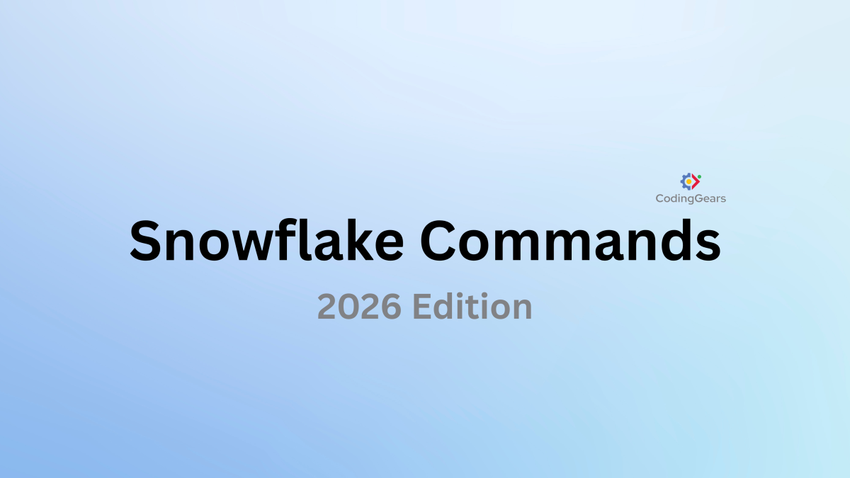 SnowPro Core Certification - Cheat Sheet