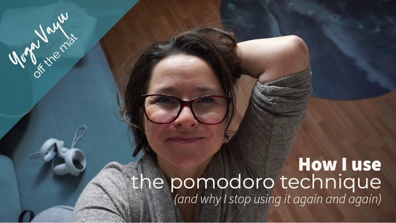 How I use the pomodoro technique (and why I stop using it again and again)