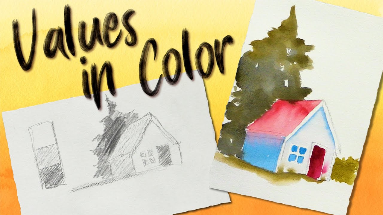 How to Paint Values in Watercolors.