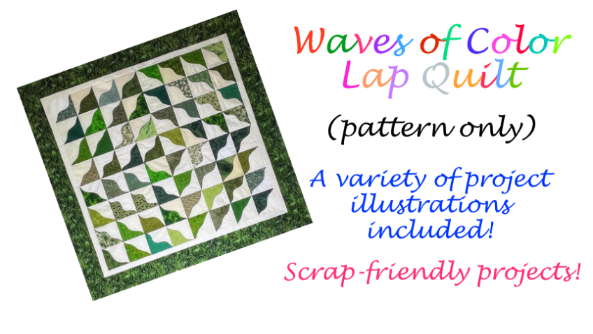 Waves of Color Lap Quilt - Pattern Only