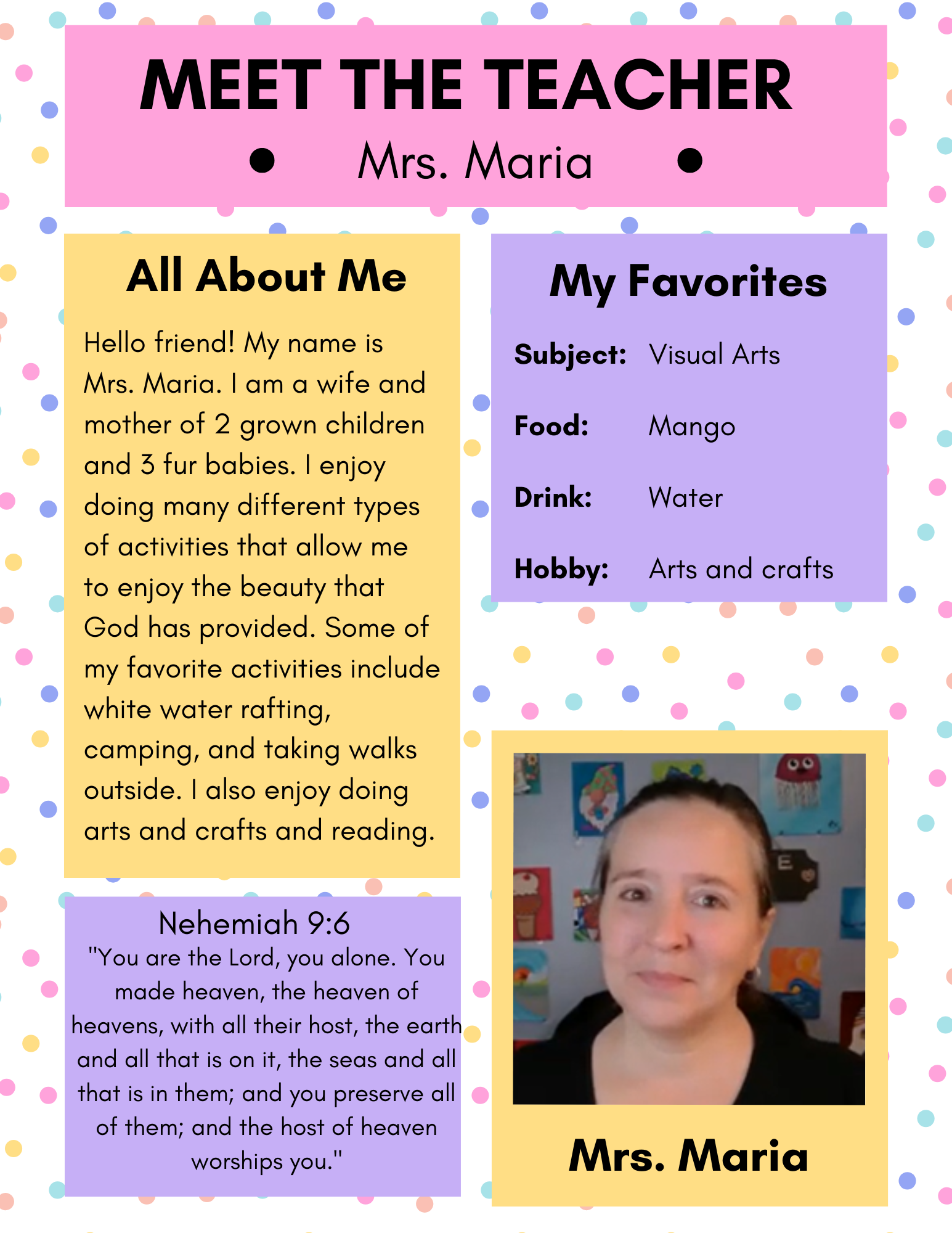 Meet Teacher Maria!