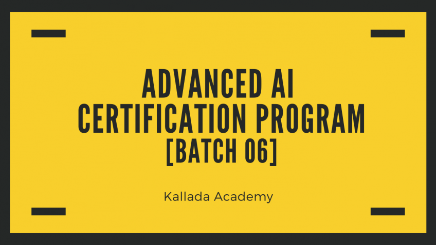 Advanced AI Certification Program Batch 6