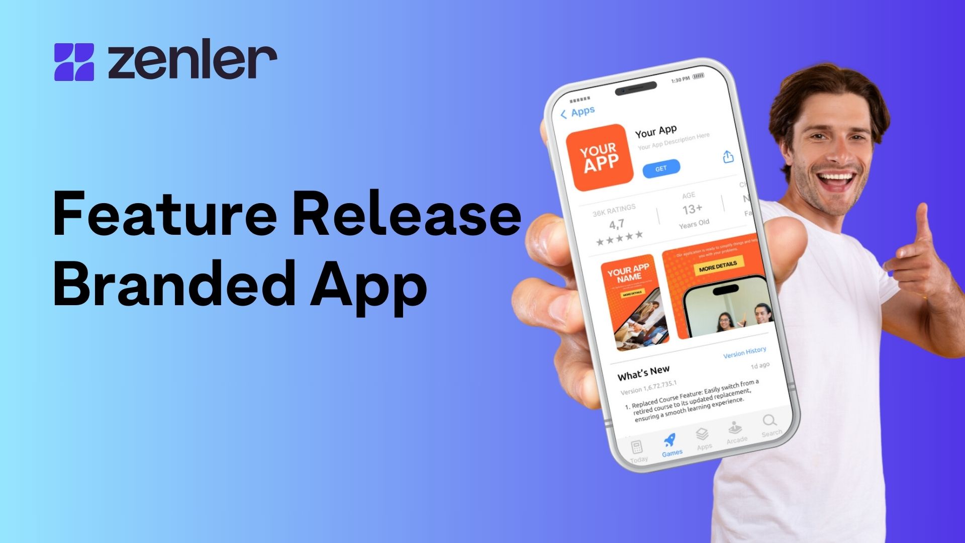 Feature Release Branded App by Zenler