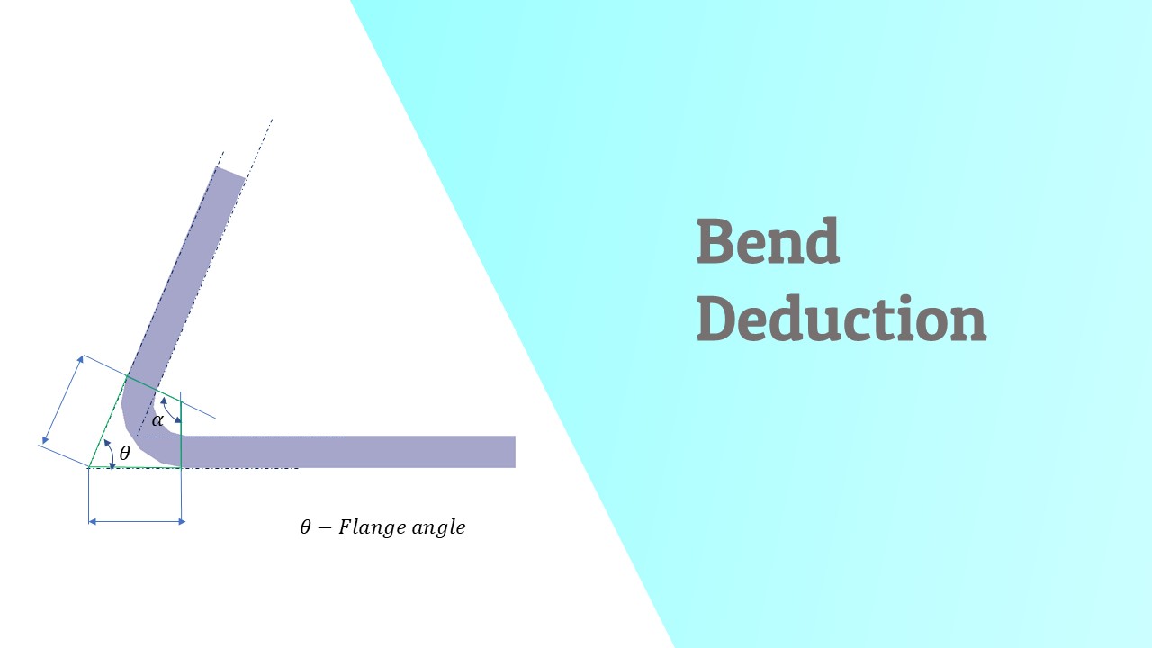 Bend deduction in Sheet metal design