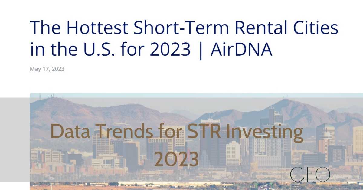 Data Trends for Short-term Rental Investing