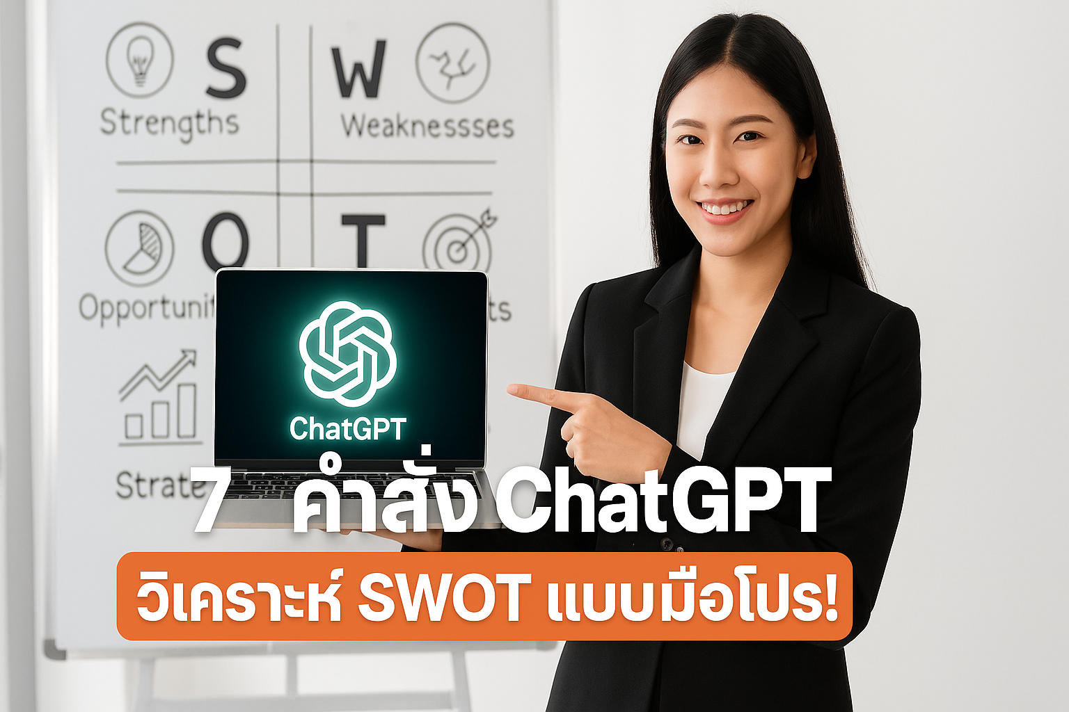 7 คำสั่ง ChatGPT วิเคราะห์ SWOT ระดับมือโปร ใช้งานได้ทันที