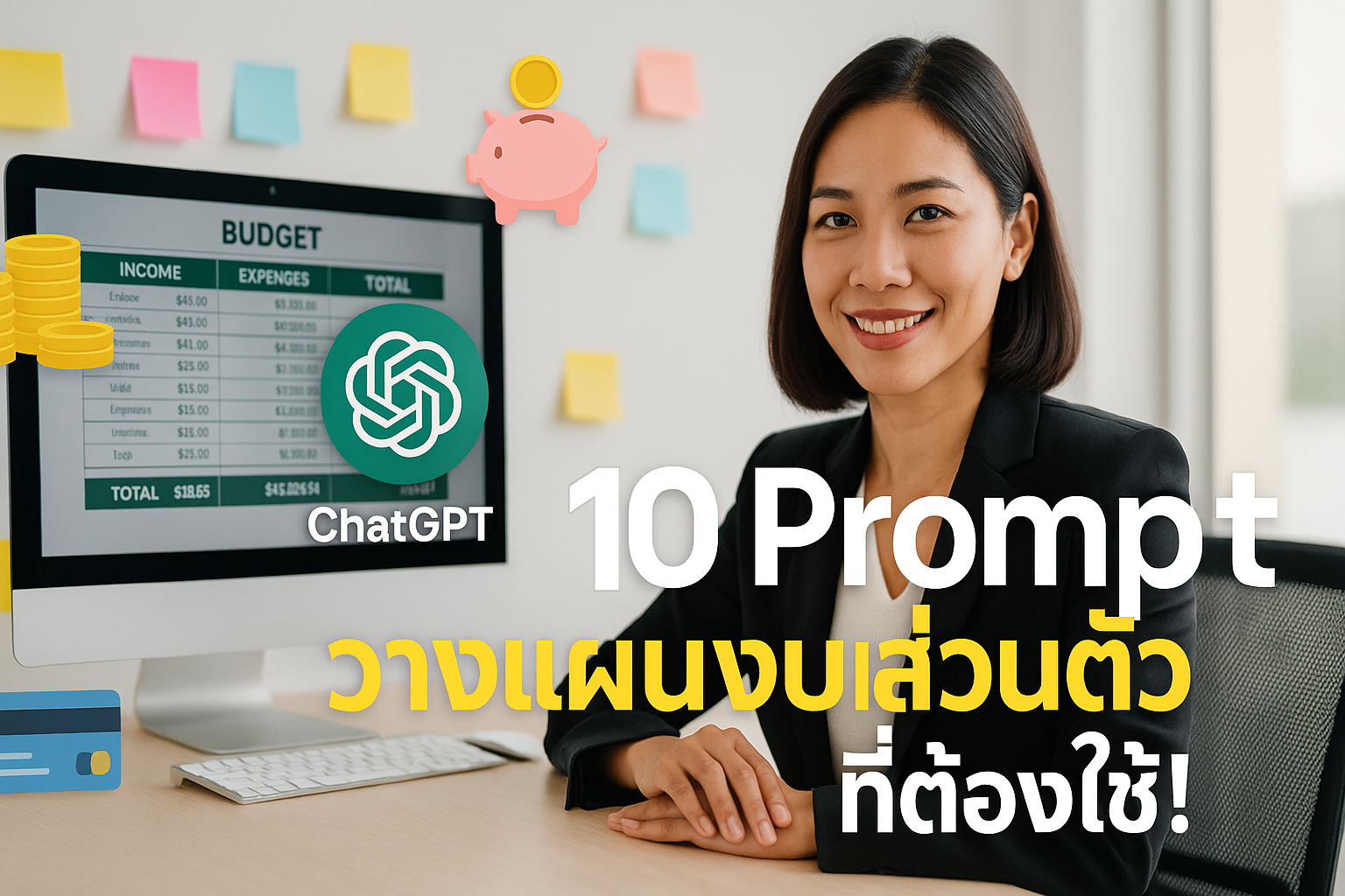 10 Prompt ระดับสูง ChatGPT ช่วยวางแผนงบประมาณส่วนตัวแบบมืออาชีพ