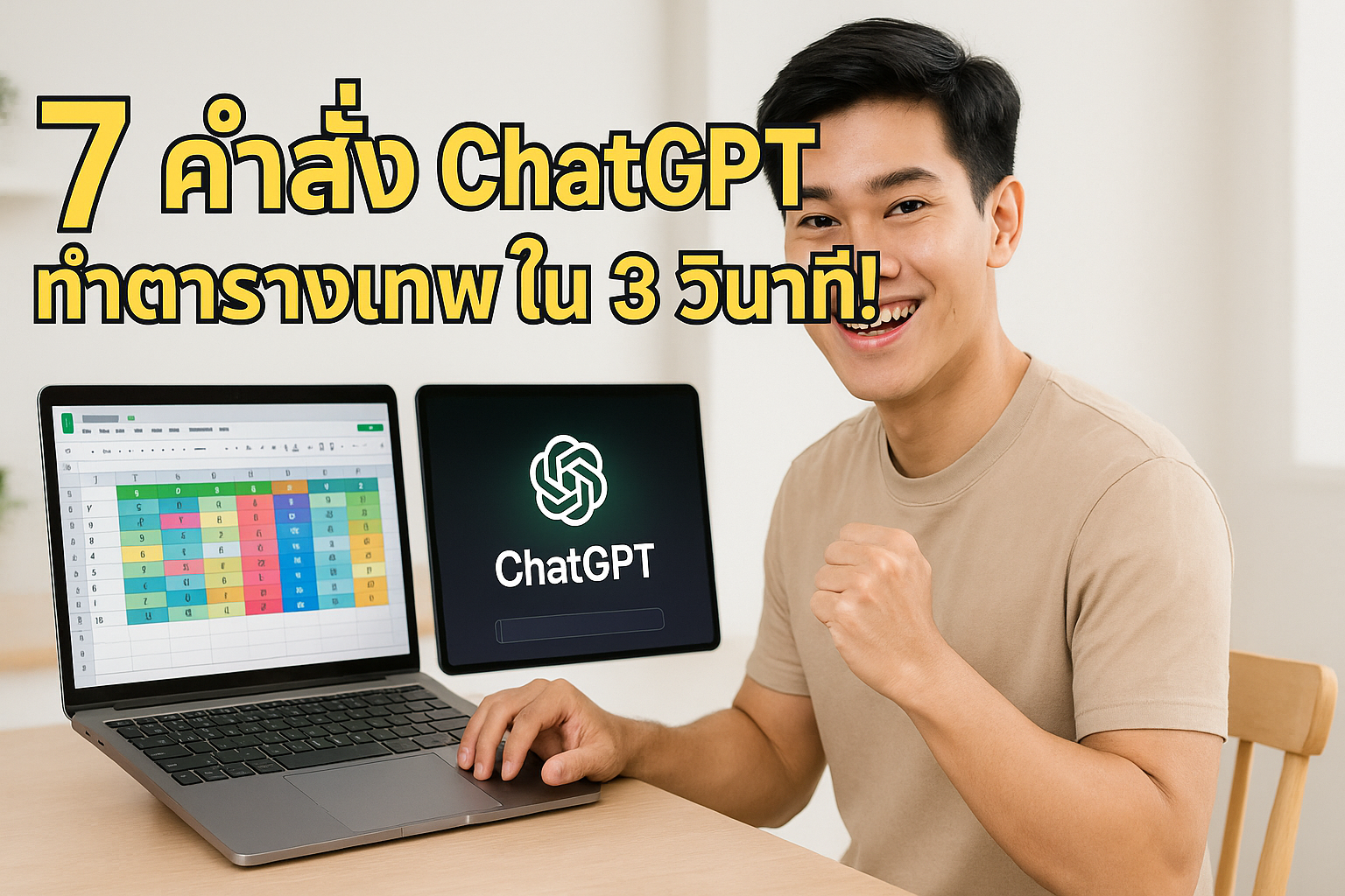 7 Prompt ChatGPT สร้างตาราง Excel/Google Sheets แบบโปร ใช้ได้ทันที