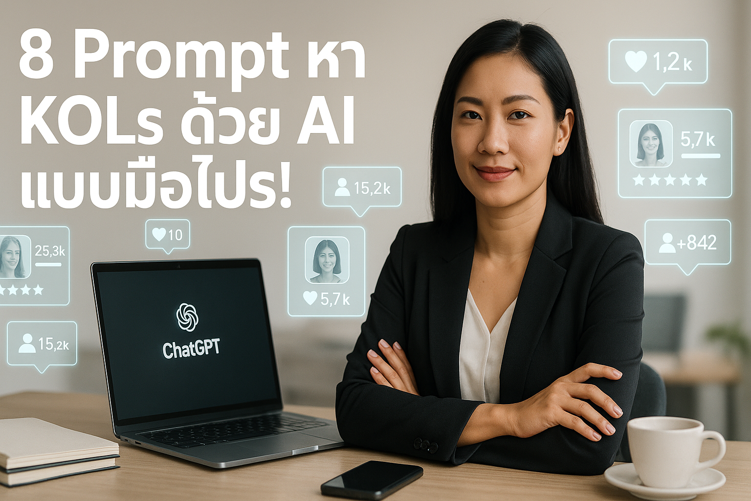 8 คำสั่ง Prompt ขั้นสูง หา Influencer & KOLs ด้วย ChatGPT สำหรับนักการตลาดสายลุย