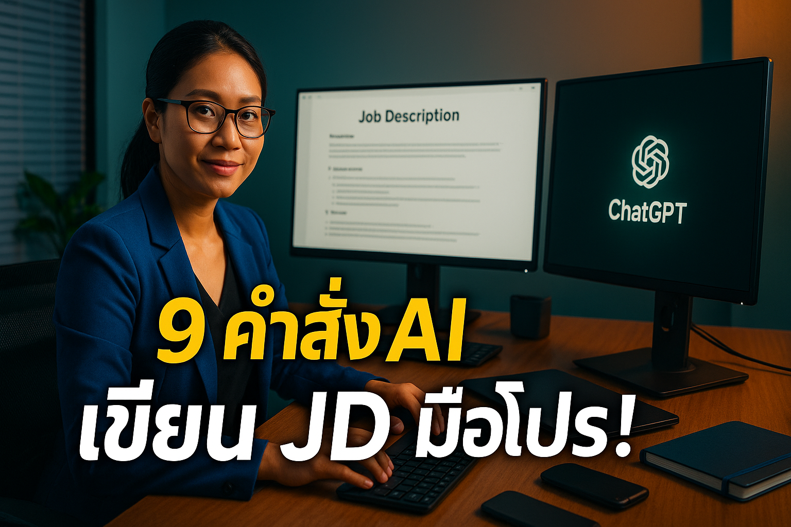 9 คำสั่ง Prompt ขั้นสูง เขียน Job Description ด้วย ChatGPT แบบมืออาชีพ