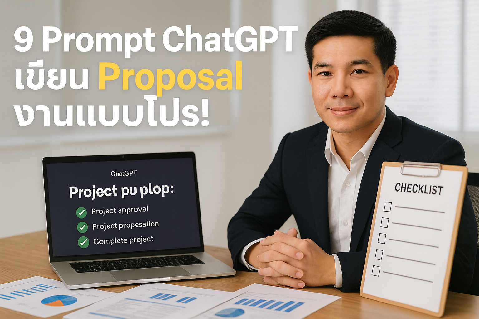9 คำสั่ง Prompt ChatGPT เขียน Proposal โครงการแบบมืออาชีพ ใช้ได้จริงทันที