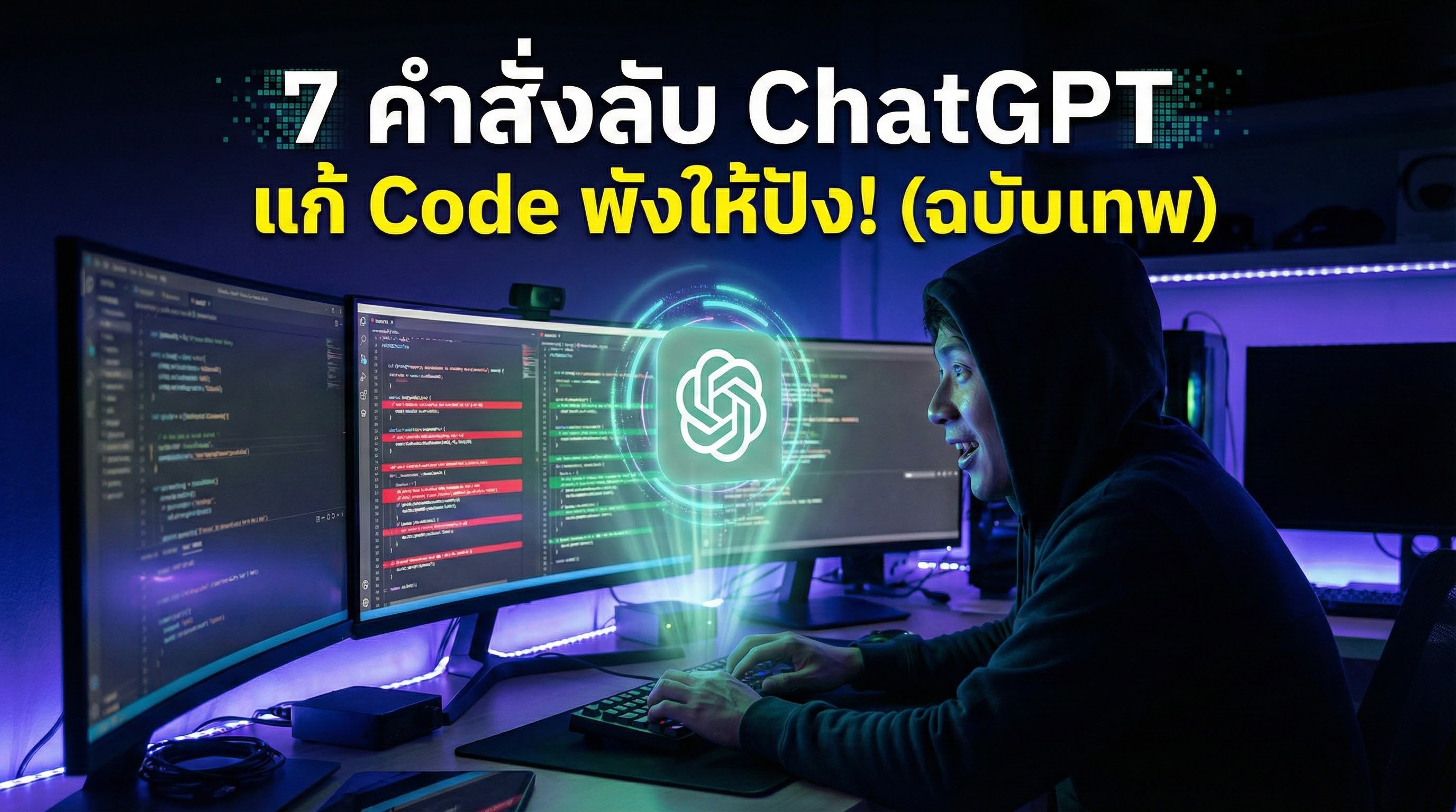 7 คำสั่งลับ ChatGPT แก้ Code Error ให้ผ่านฉลุย