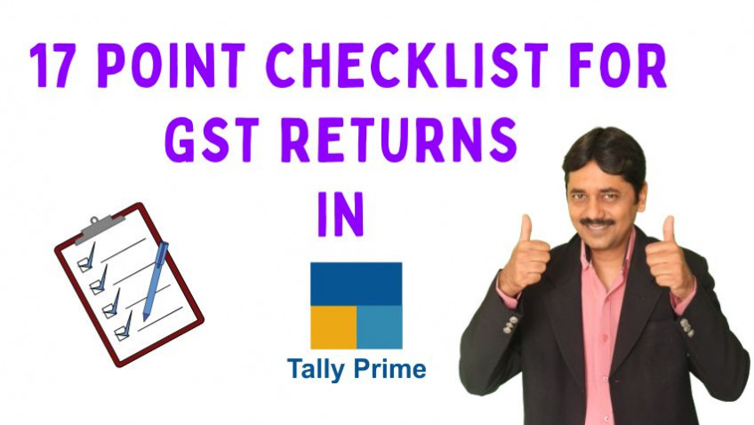 15. 17 Point Checklist for GST Returns in Tally