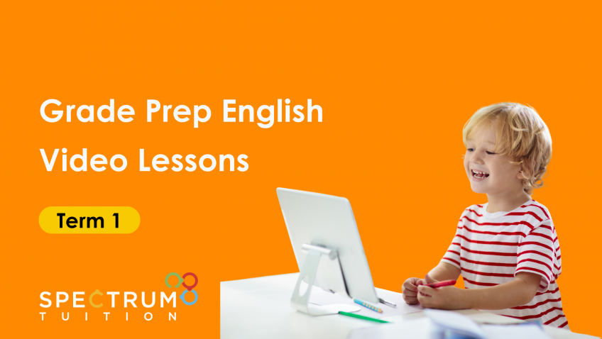 Grade Prep English Term 1 Video Lessons