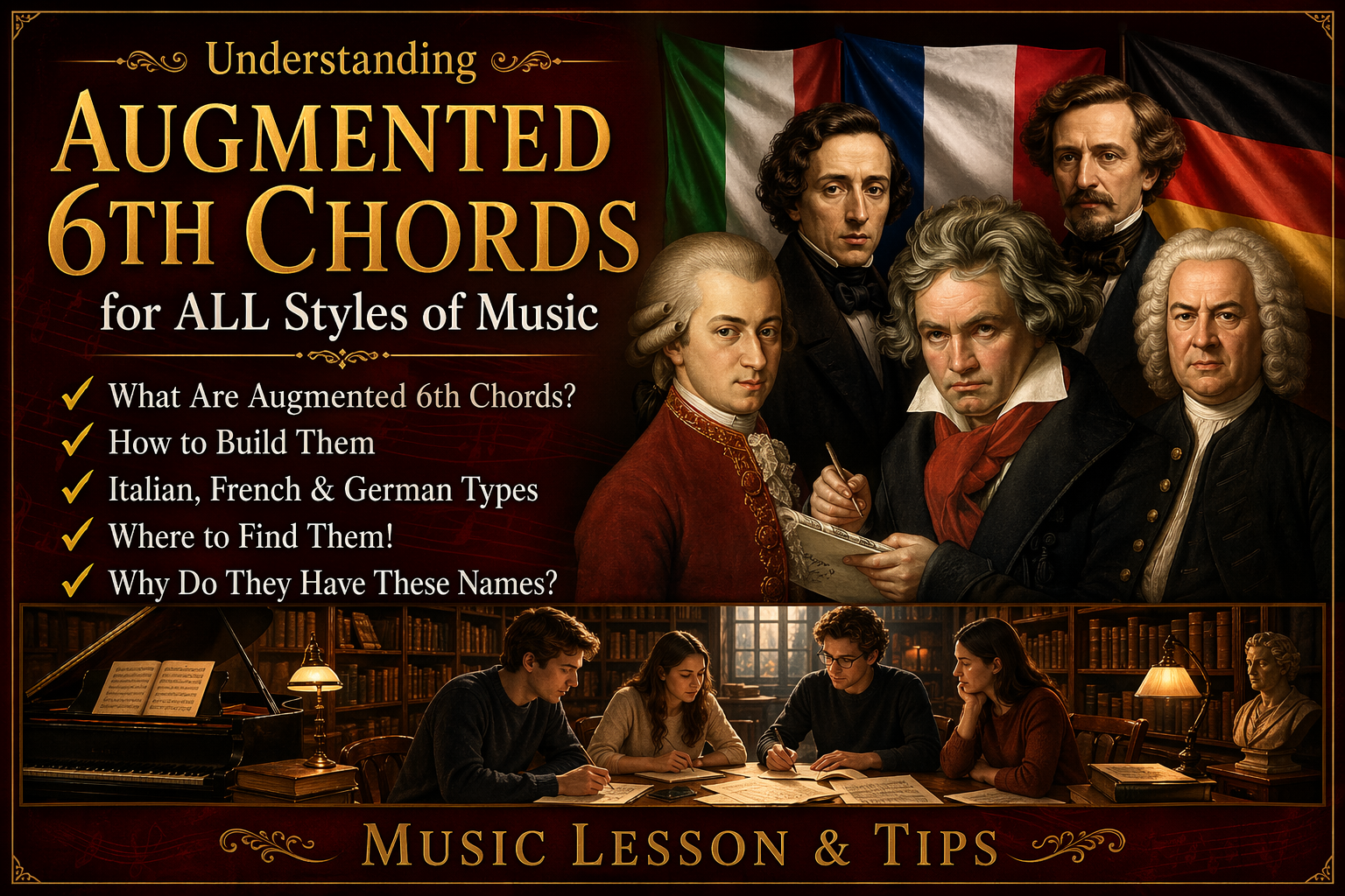 Augmented Sixth Chords Explained: Italian, French and German Chords in ...