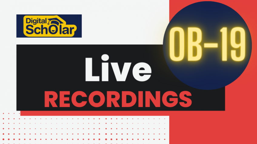Online Batch 19 - Live Session Recording
