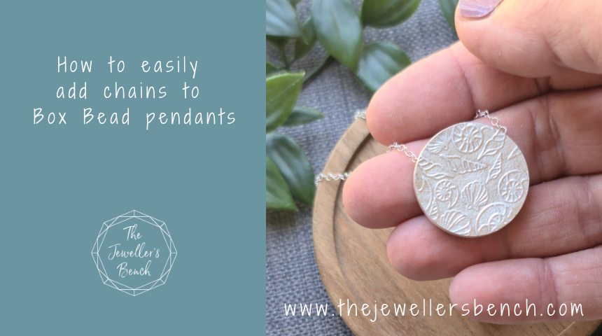 How to easily add chains to Box Bead pendants