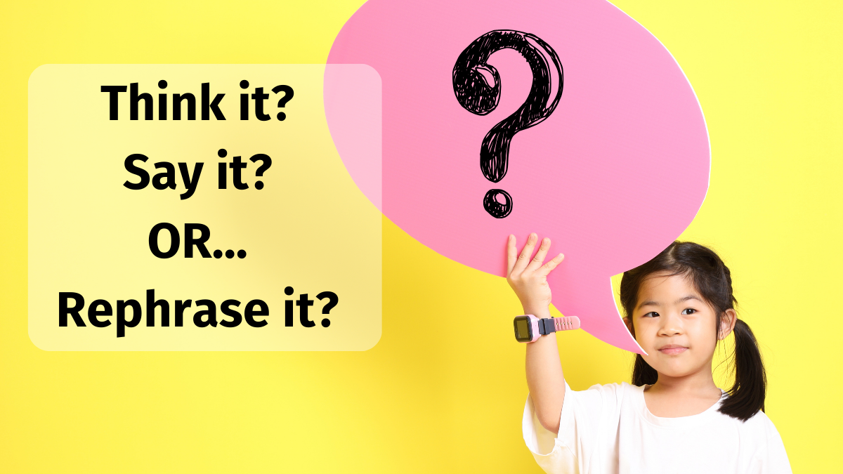 Beyond "Think it" or "Say it"