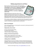 Making Appointments and Plans - English with Kim!