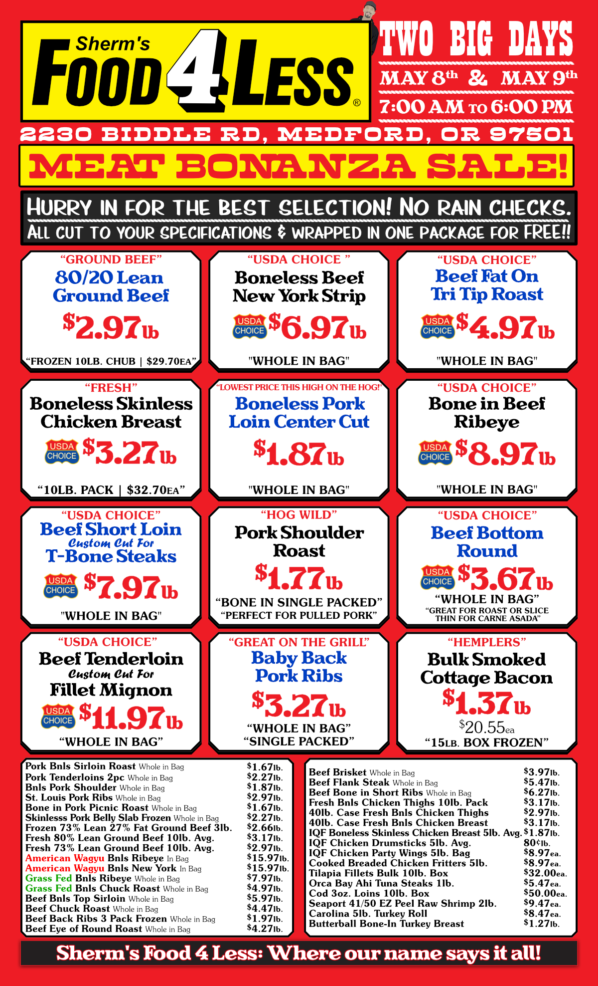 Sherm's - Meat-Bonanza-Food-4-Less-Medford-20250508