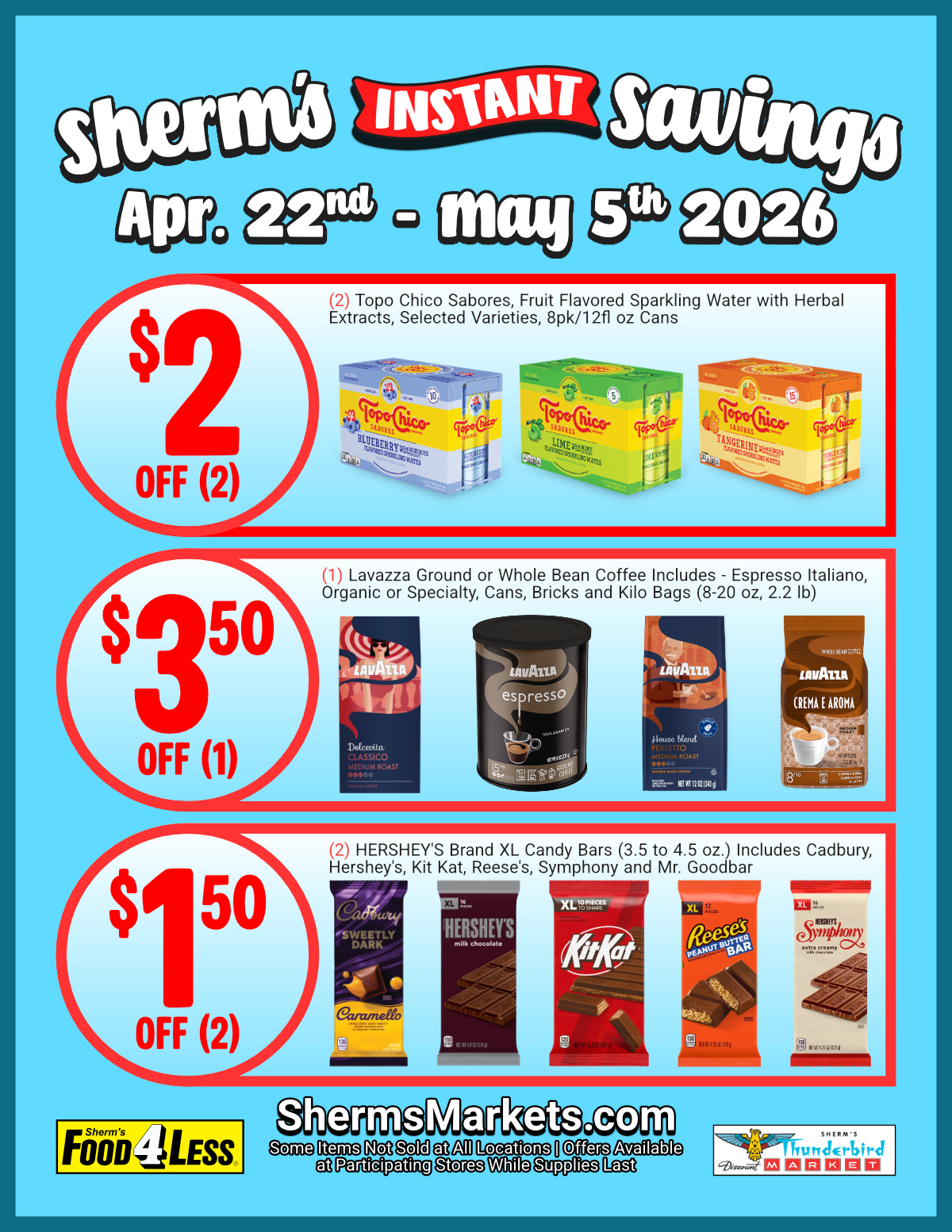 Sherm's - Instant Savings