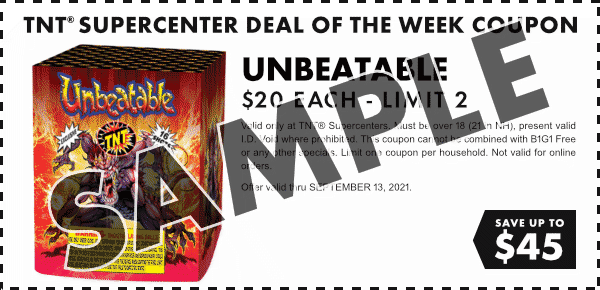 Fireworks | TNT Fireworks | Coupons