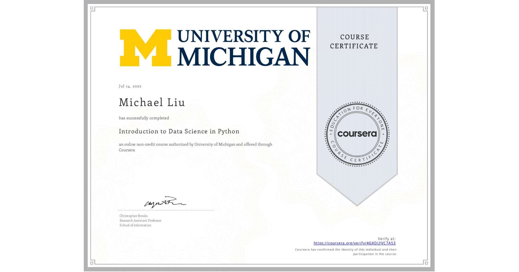 Michael Liu - PDS&T Intern @ AbbVie | Computer Engineering @ University ...