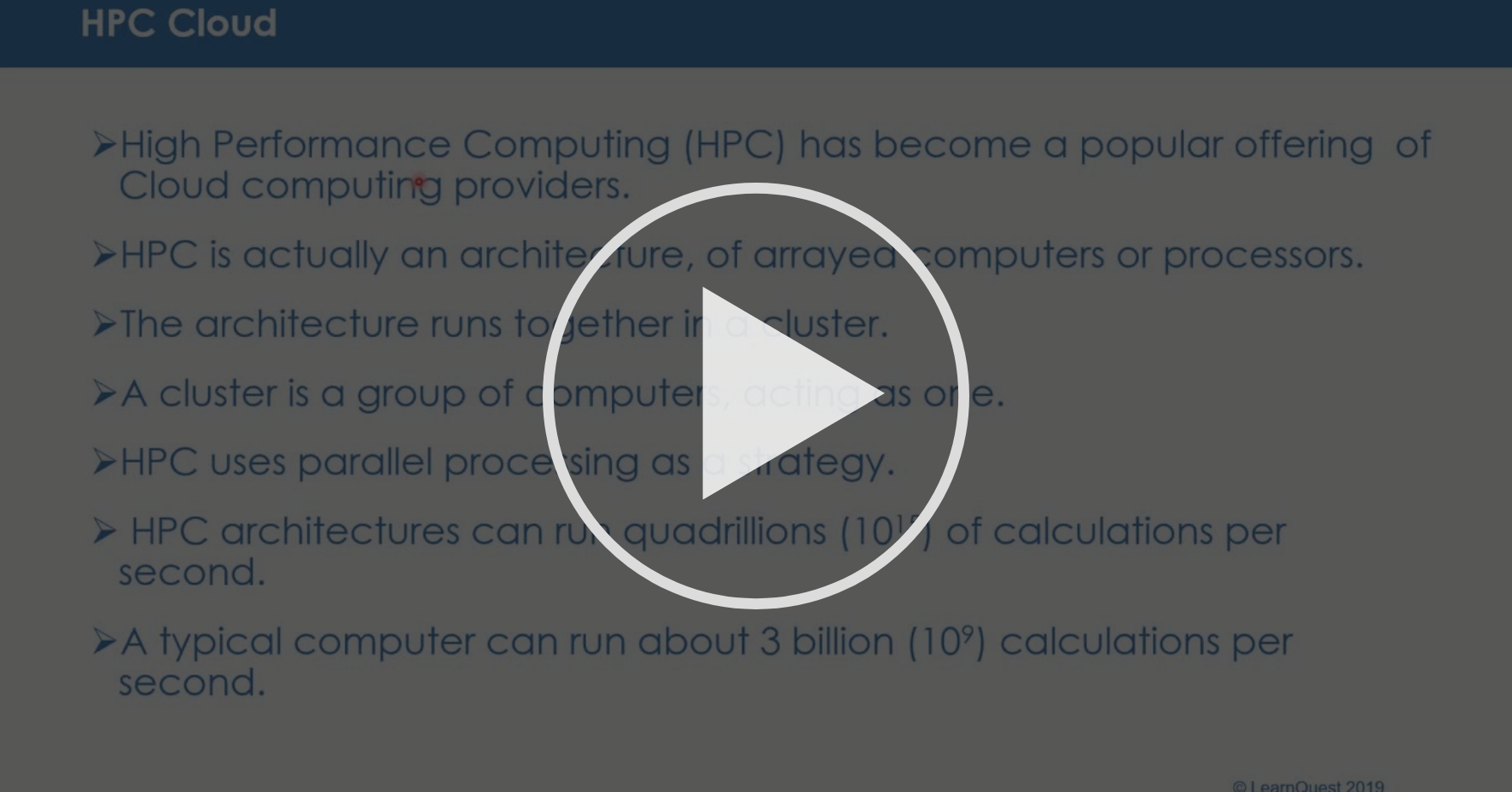 Hpc Cloud Deployment Models Coursera
