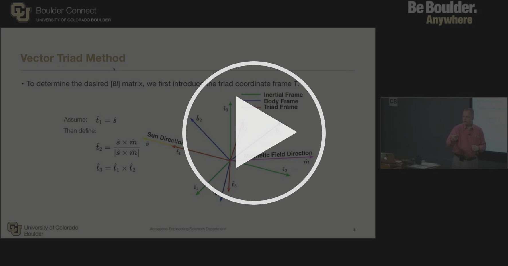 2: TRIAD Method Definition - Static Attitude Determination | Coursera