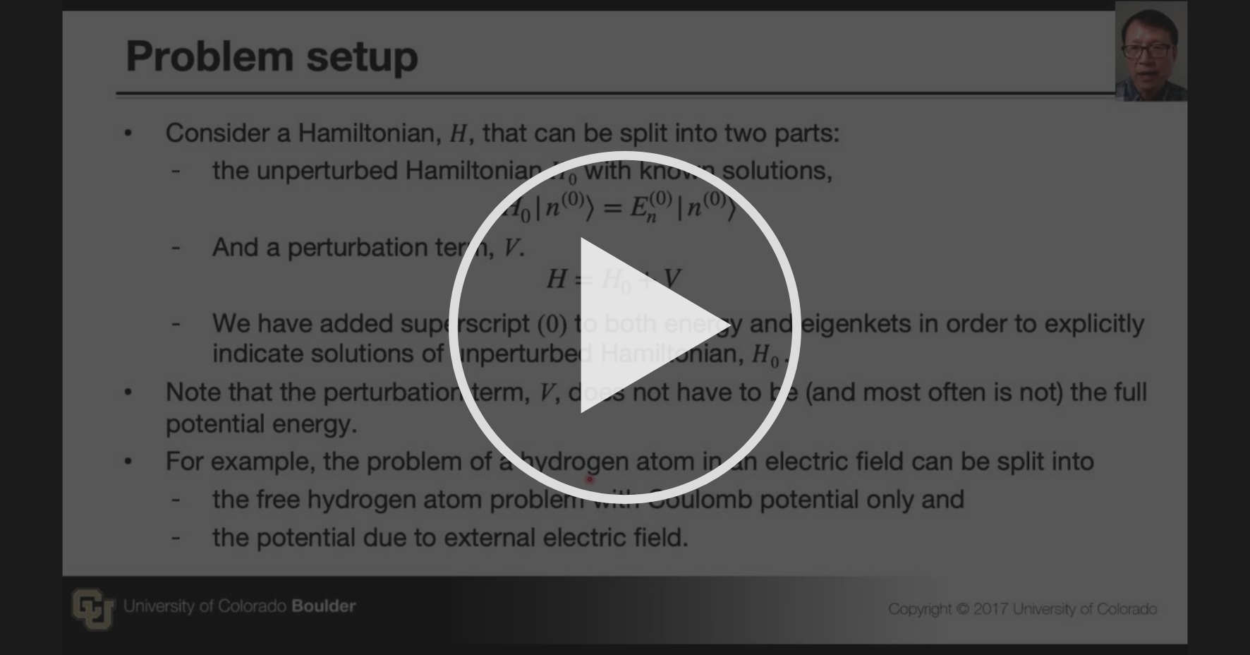 Non-degenerate Perturbation Theory - Time-independent Perturbation Theory | Coursera