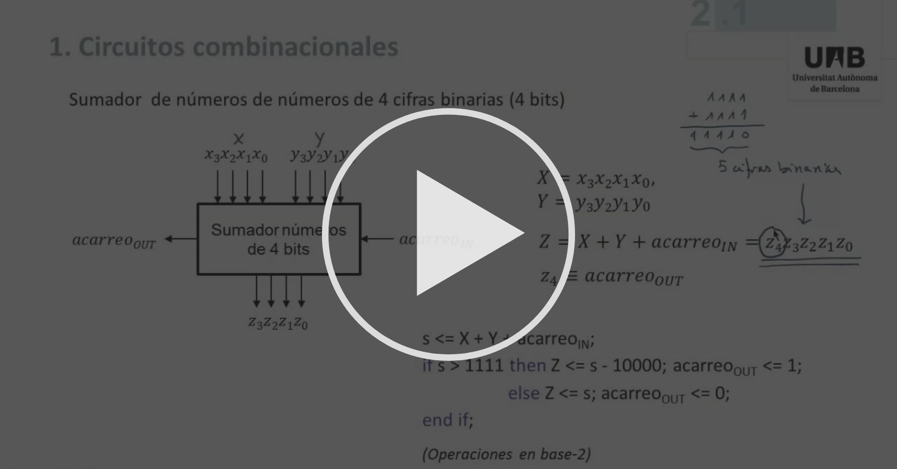 Lección L2.1. Circuitos combinacionales - Circuitos Combinacionales (I) | Coursera
