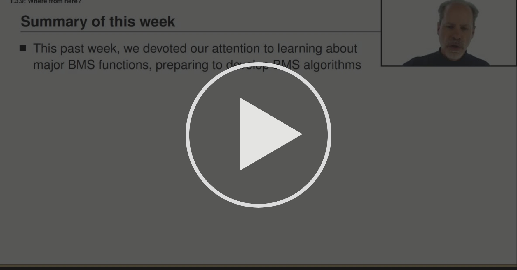 1.3.9: Summary of "BMS sensing and high-voltage control" module plus ...