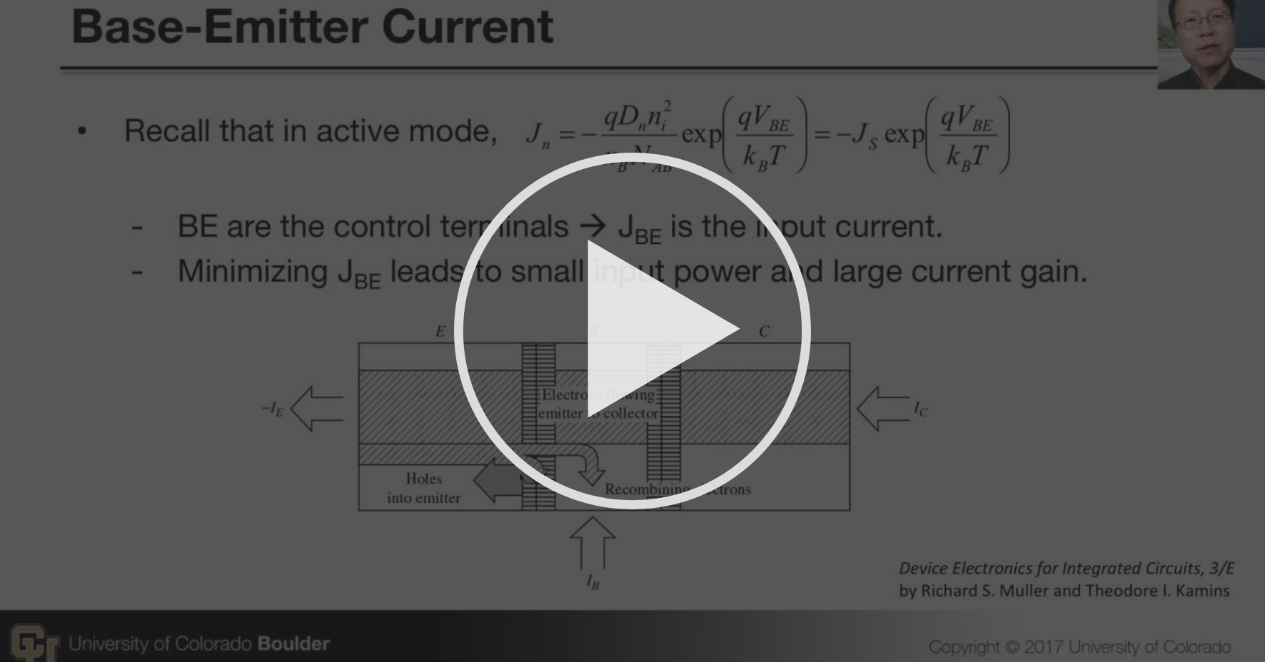 Base-Emitter Current - Bipolar Junction Transistor (BJT) | Coursera
