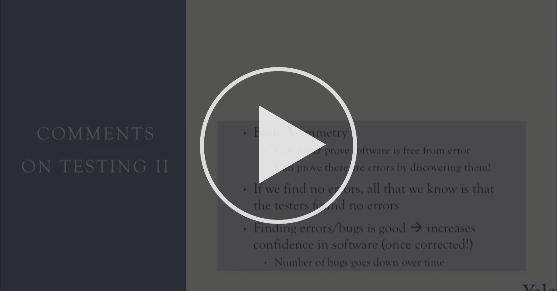 Introduction to Software Testing - Construction and Testing | Coursera