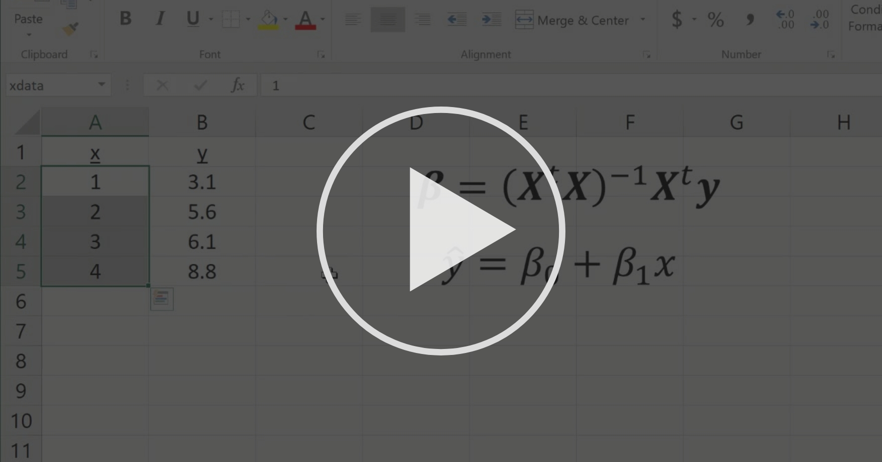 Matrix approach to regression, Part 2 - Intermediate Projects: Lesson ...